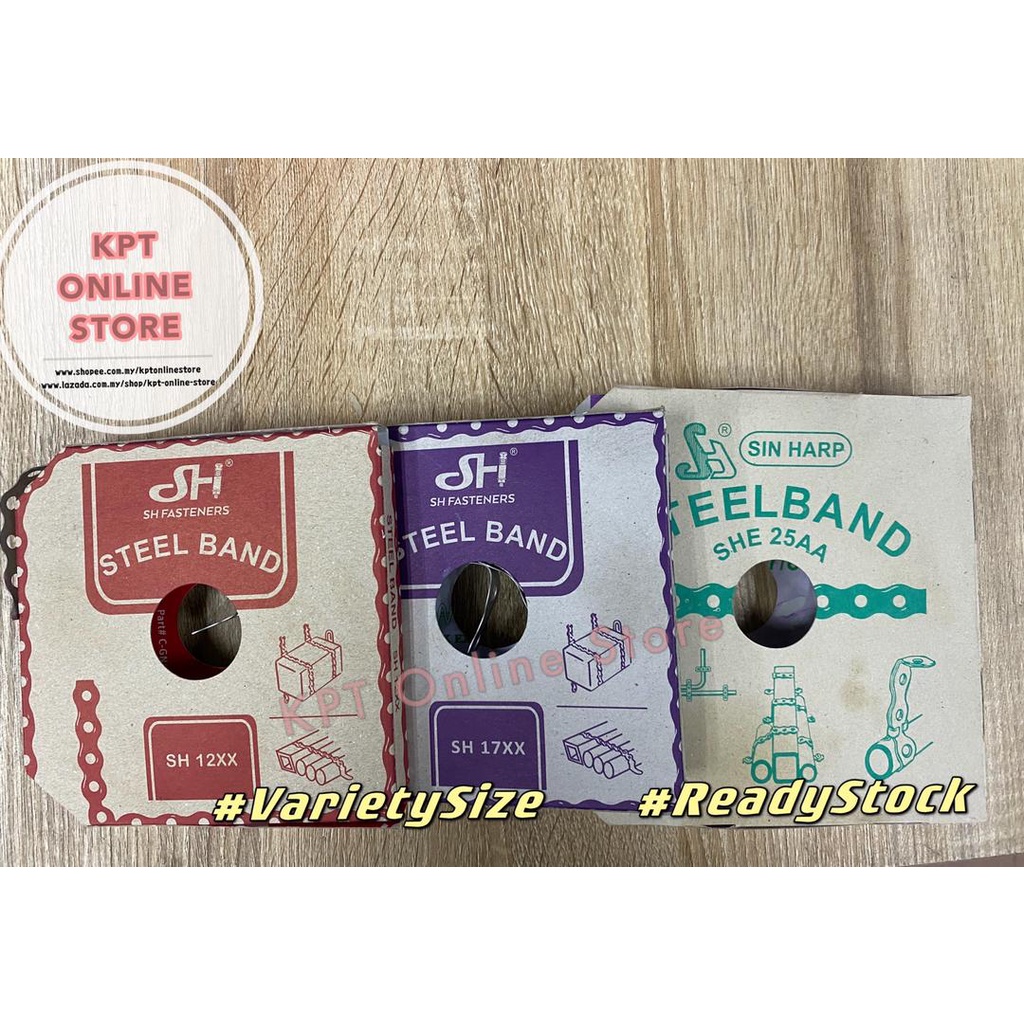 [Ready Stock] 12mm / 17mm / 25mm Steel Band 10 meter long /besi lapan ...