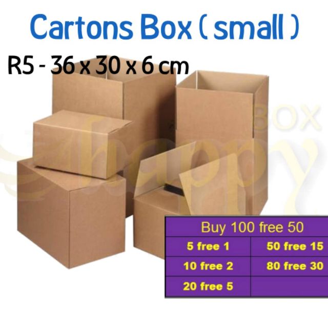Carton Box ( R5 - 36x30x6cm ) | Shopee Malaysia