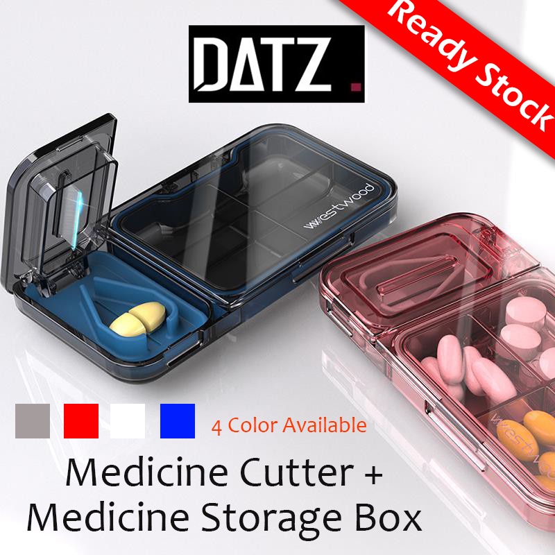 [Datz] Portable Medicine Pill Compartment Box Case Storage Medicine ...