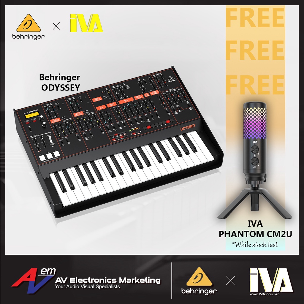 BEHRINGER ODYSSEY Analog Synthesizer Bundle Package (Free IVA CM2U) | Shopee Malaysia