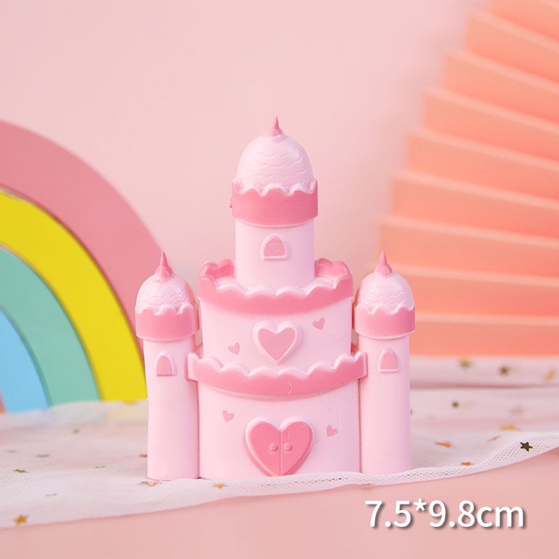 3D Fantasy Castle Cake Topper Princess Castle Happy Birthday Cake ...