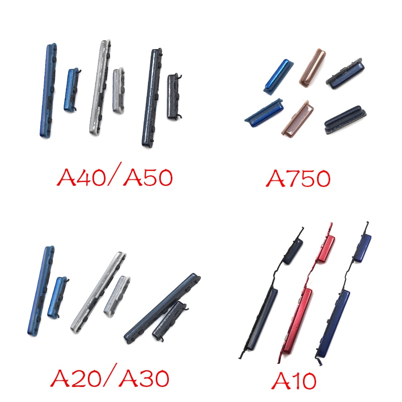 Side Power ON OFF Button Volume Key Switch Button For Samsung A10 A105F A20 A205F A30 A305F A40 ...