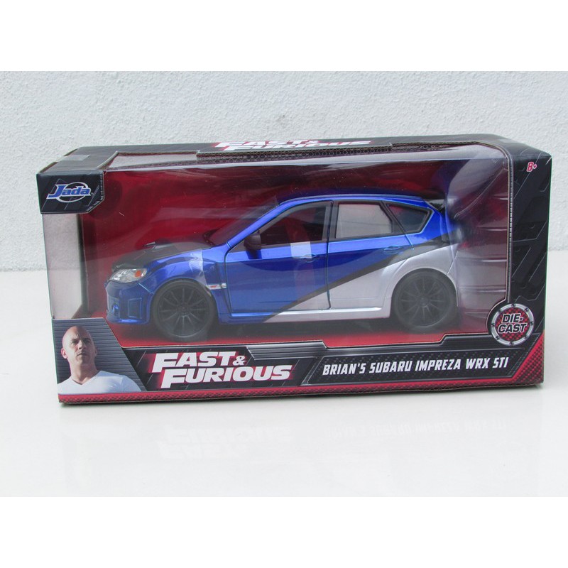 JADA 1/24 Fast & Furious BRIAN'S SUBARU IMPREZA WRX STi Diecast Movie Car (Fast 7 Car) | Shopee ...