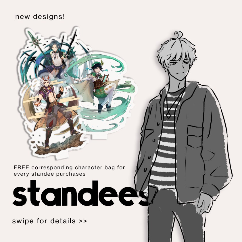 Standee Genshin Impact Fan Merch | Shopee Malaysia