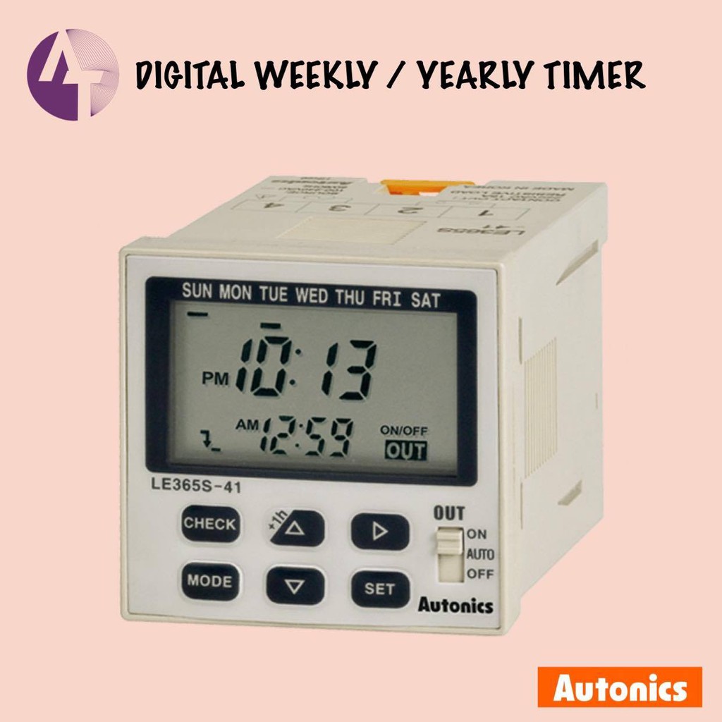Autonics Digital Weekly / Yearly Timer, LE365S-41 | Shopee Malaysia