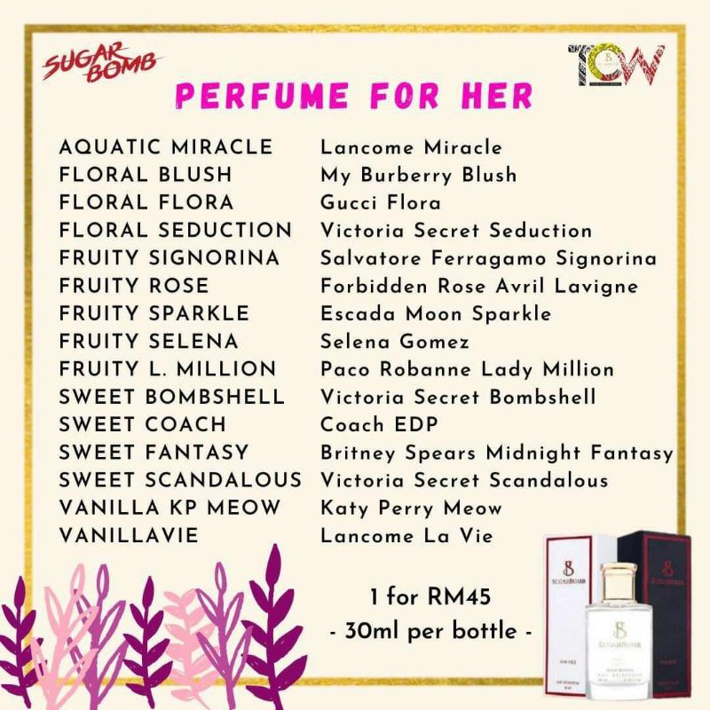 🥰sugarbomb perfume 😍😍💥 | Shopee Malaysia