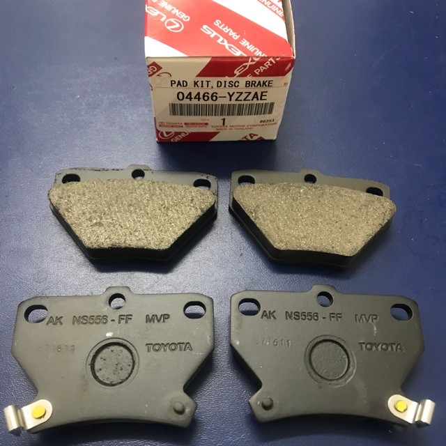 ORIGINAL TOYOTA VIOS NCP42 ALTIS ZZE122 REAR DISC BRAKE PAD SET 04466 ...