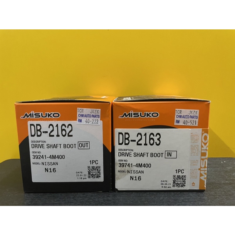 ** MISUKO JAPAN ** NISSAN SENTRA N16 DRIVE SHAFT BOOT (INNER & OUTER ...