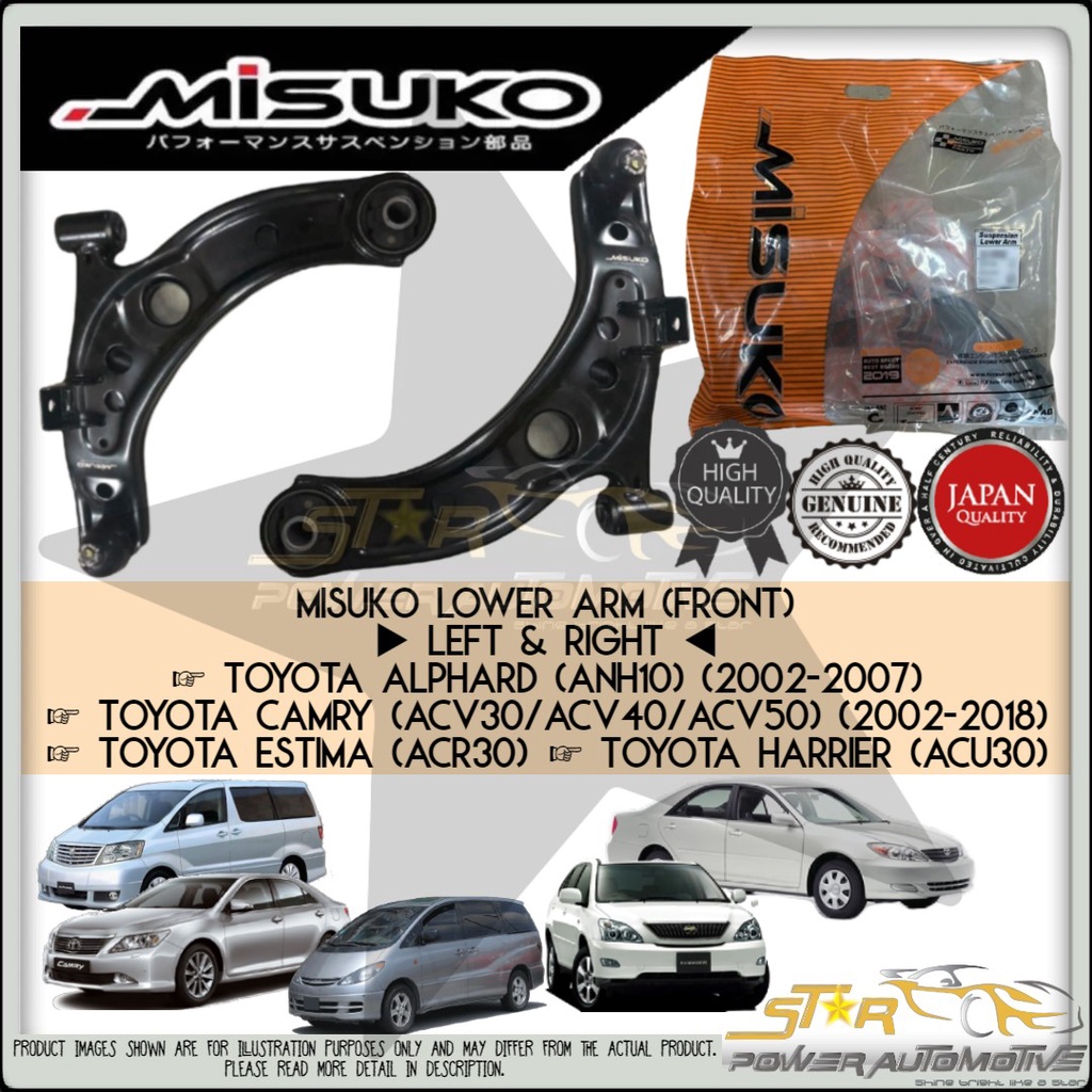 MISUKO Toyota Alphard ANH10/Camry ACV30, 40, 50/Estima ACR30/Harrier ACU30 Premium Lower Control ...