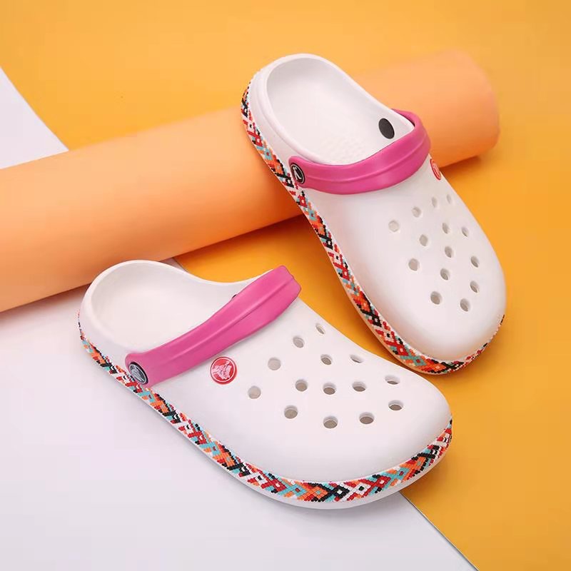 Crocs Rainbow Colorfull Design Platform Clog Slip-Ons Clossed Sandals ...