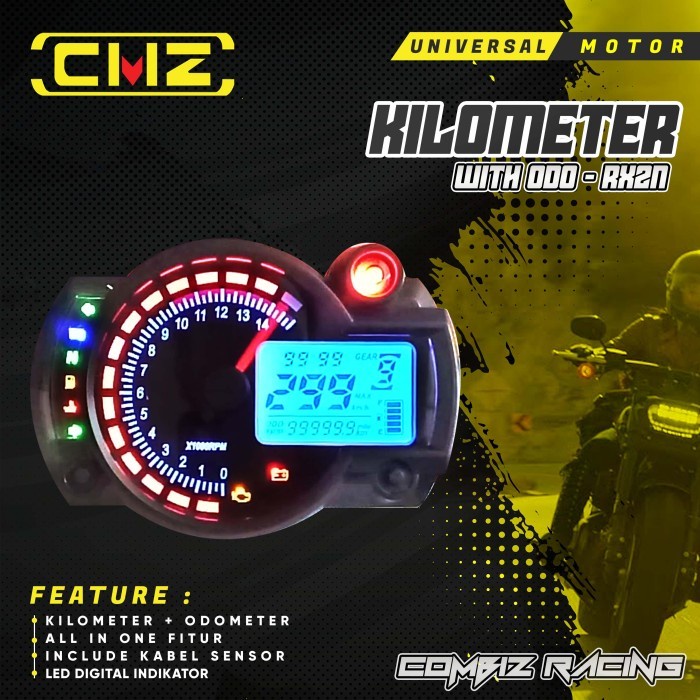 Led Digital Kilometer Speedometer Model Rx2n Cmz Racing | Shopee Malaysia