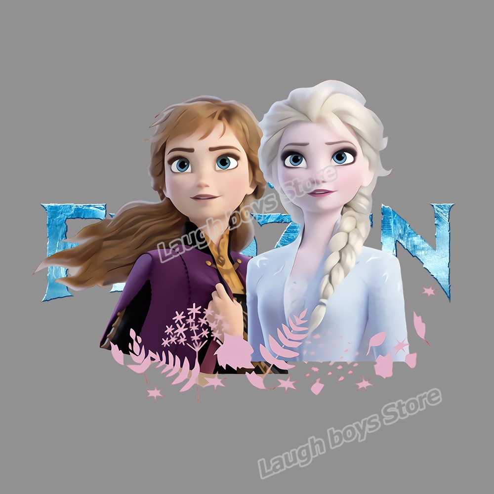 Disney Frozen Vinyl Heat Transfer Patches Elsa Anna Clothes Ironing ...