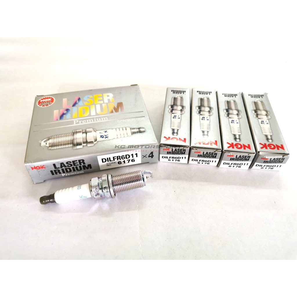 Genuine NGK Laser Iridium Spark Plug DILFR6D11 (4Pcs/Set) | Shopee Malaysia