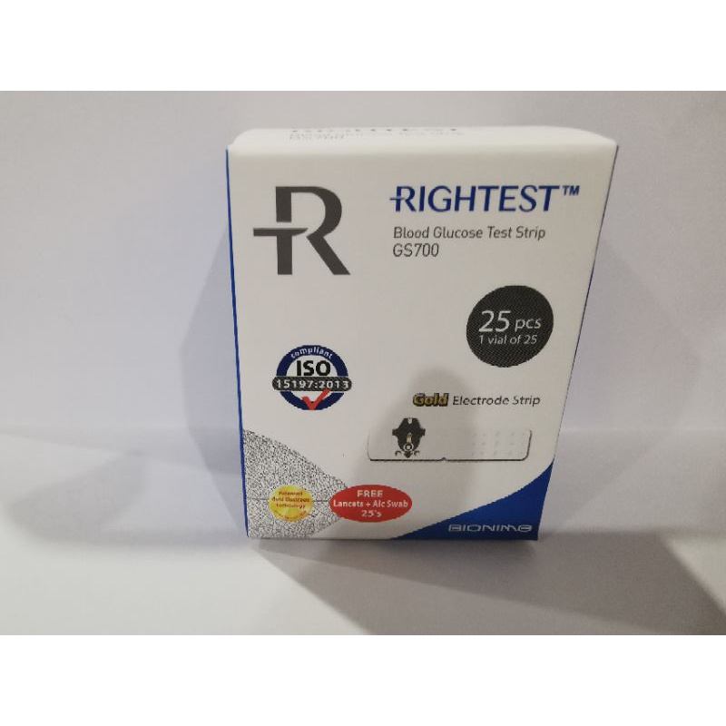 Bionime Rightest GS700 Test strips 25's | Shopee Malaysia
