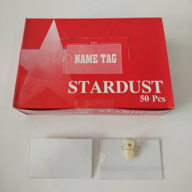 50-pack Stardust Name Tag (Red) | Shopee Malaysia