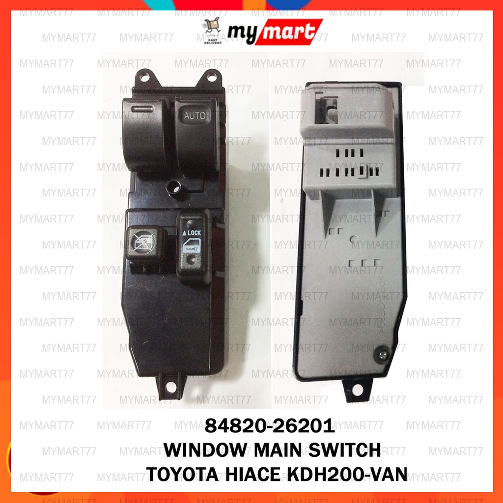 Toyota Hiace KDH200 Van Power Window Main Switch Suis Tingkap Pemandu 2 ...