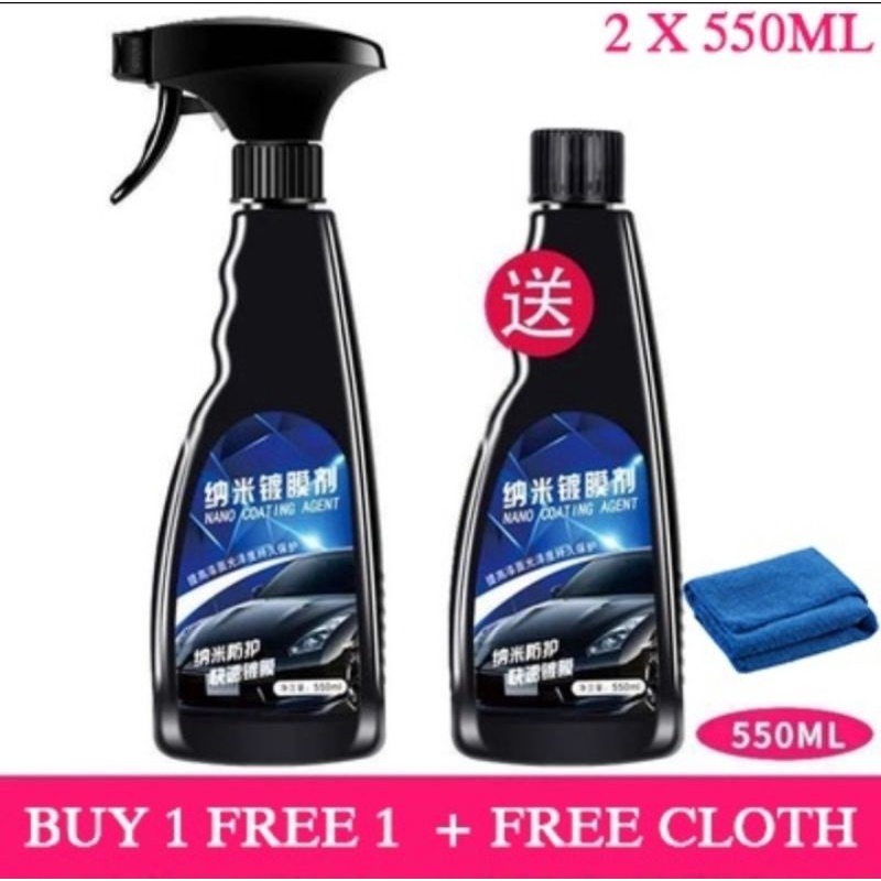 (Free Shipping ) Nano Coating Agent For Car & Glass Window 2x 550ML ...
