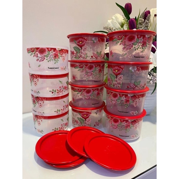 READY STOCK ORIGINAL 100% Tupperware One Touch Flower Topper Junior 600ml (1pc) | Shopee Malaysia