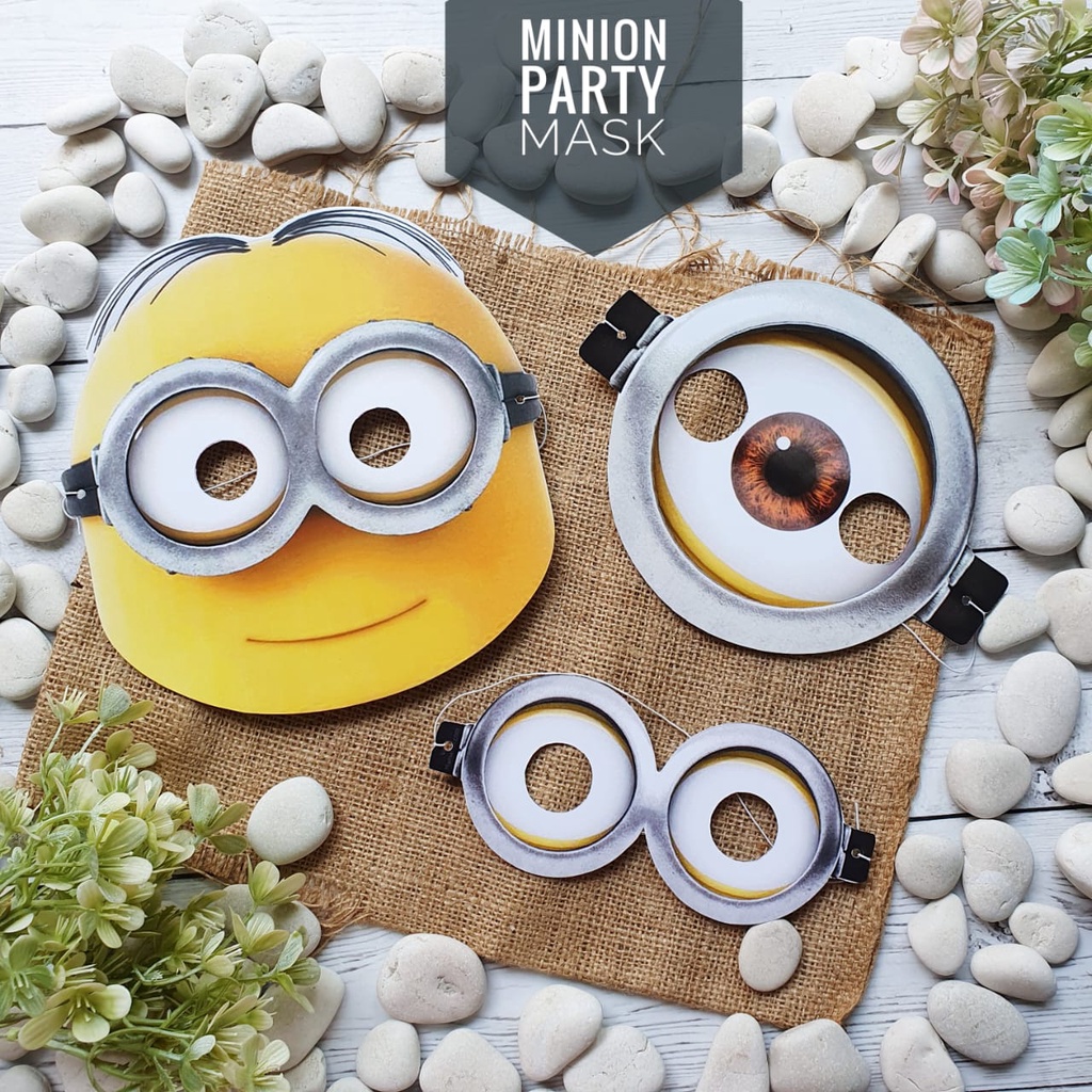 Minions Mask Minion Birthday Party Mask | Shopee Malaysia