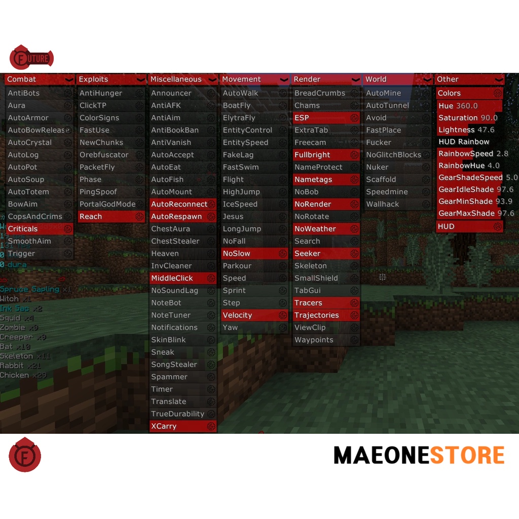 [MAEONE] MINECRAFT HACKED CLIENT [FUTURE CLIENT] | TOP MINECRAFT CHEAT ...