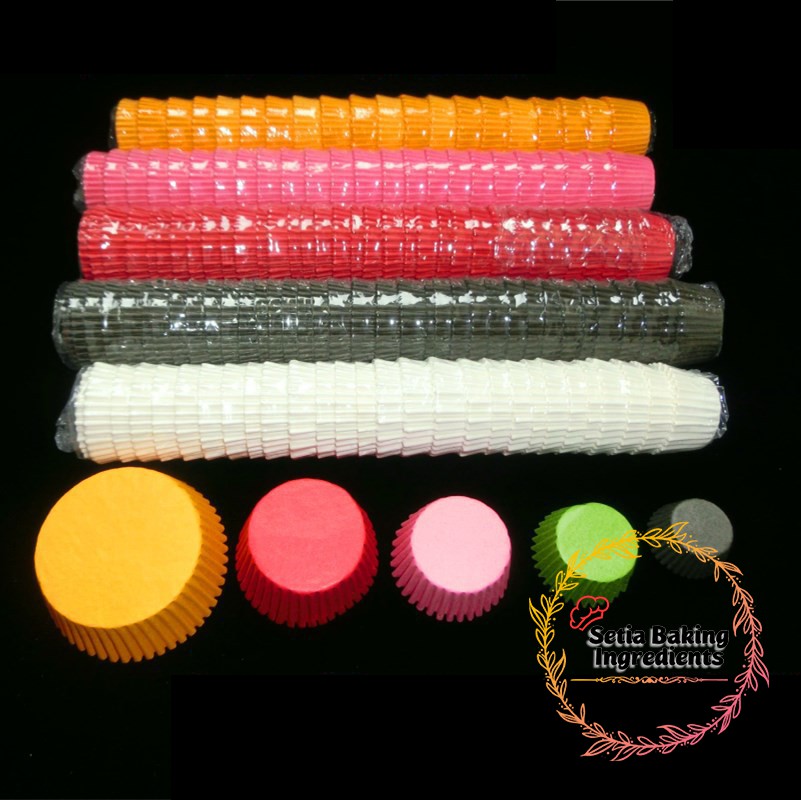 Paper Cup 500/1000pcs CupCake Muffin Cookies Cup Kertas Cawan Kuih Raya ...