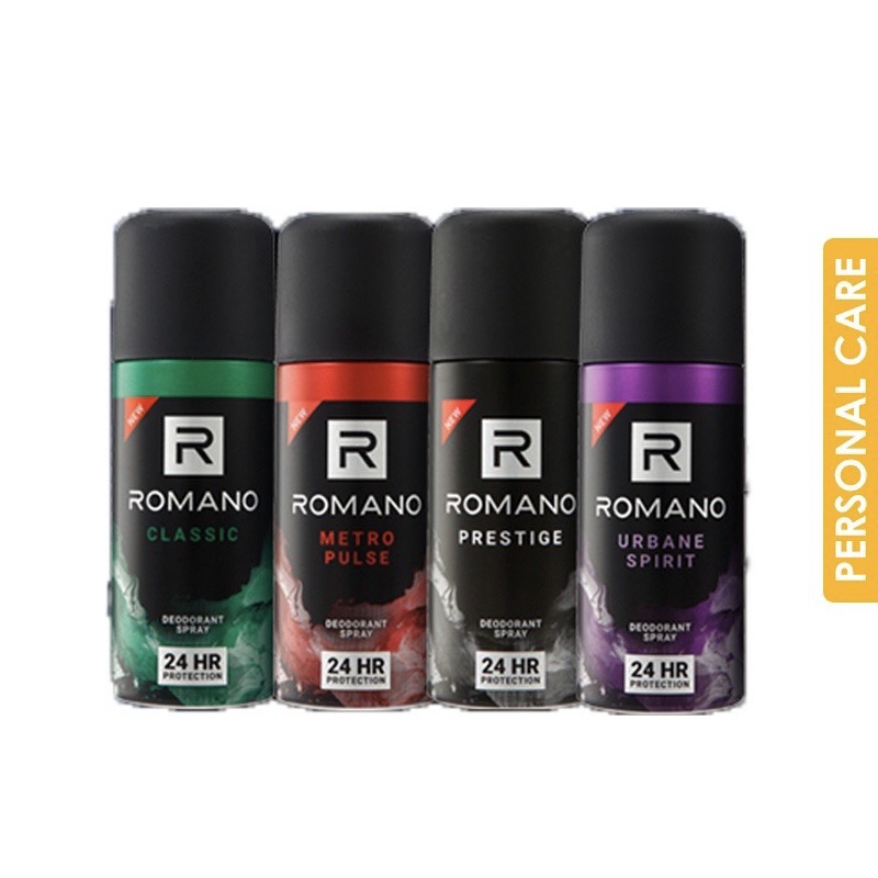 ROMANO Deodorant Spray 150ml (New Look) | Shopee Malaysia