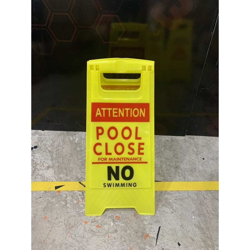 VSAFEMKT Plastic Floor standee Sign CAUTION WET FLOOR SLIPPERY SIGN TWO ...