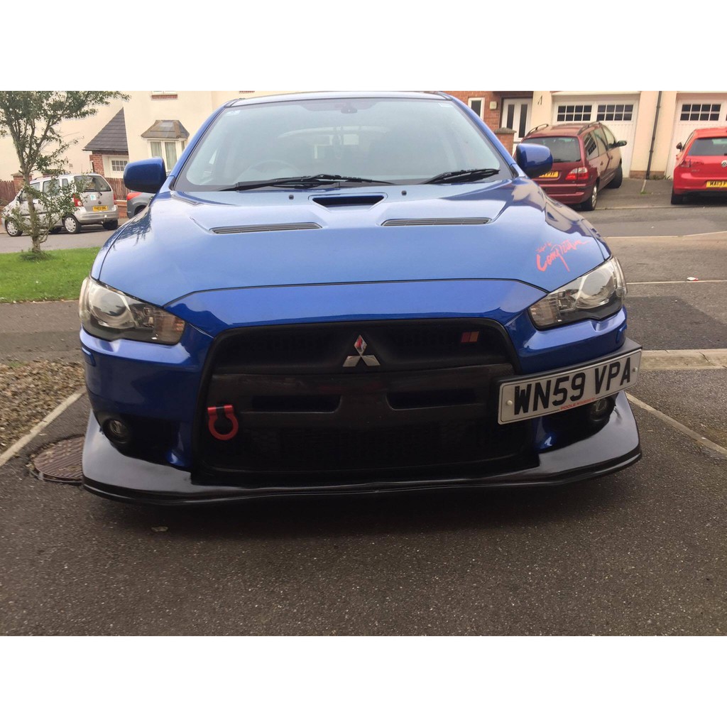 MITSUBHISI LANCER -FRONT JUN LIP FOR EVO X BUMPER (SOFT ABS) | Shopee ...