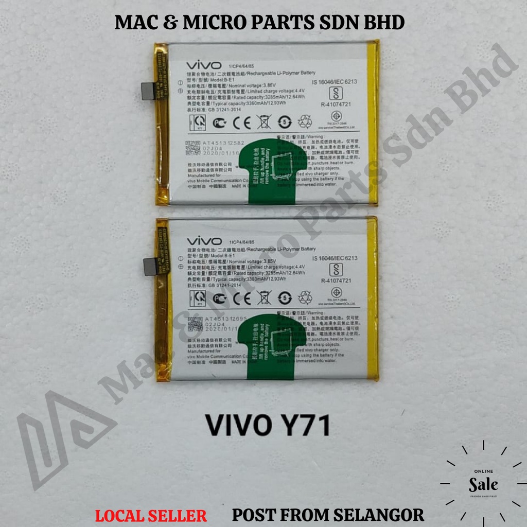 MG BRAND Y71 Battery Model B-E1 (3360mAh) | Shopee Malaysia