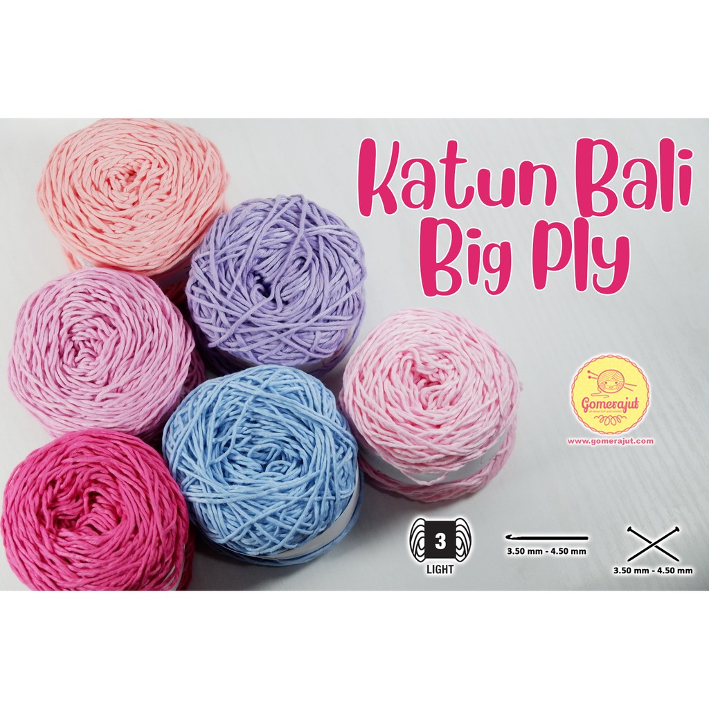 KATUN Gomeknit - Bali Cotton Knitting Yarn Big Ply | Shopee Malaysia
