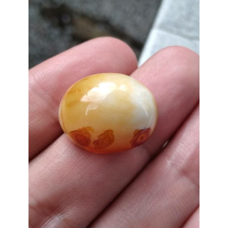 batu permata akik yaman asli / natural yemen agate (N) 28.4crt | Shopee ...