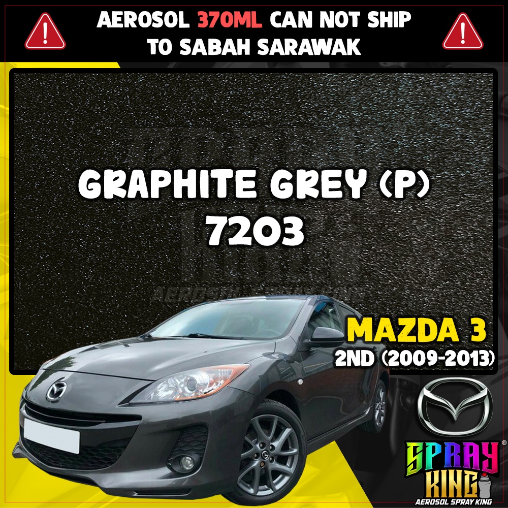 Mazda 3 Series 2nd { 7203 Graphite Grey } 2009-2013 Touch Up Pen Paint ...