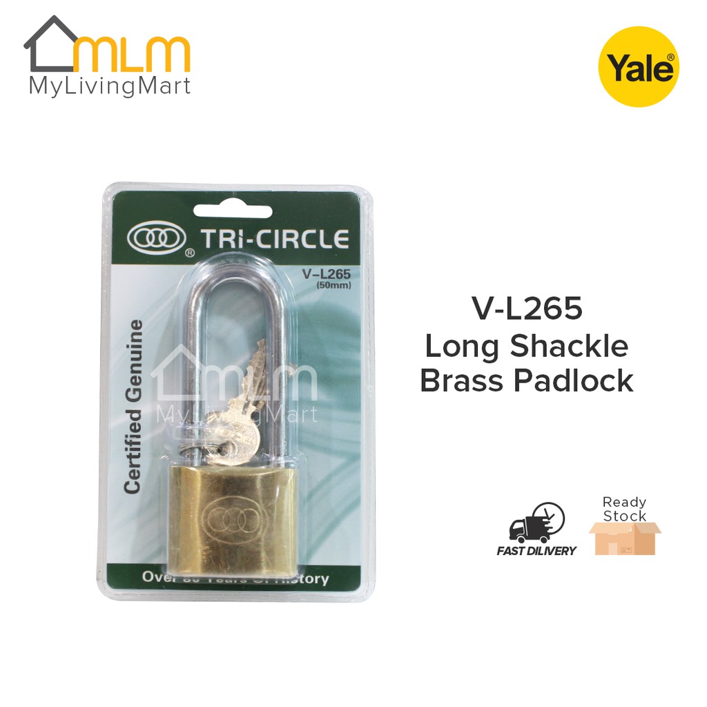 100% Original Tri-Circle Heavy-Duty Brass Padlock 20,25,32,38,50,63 ...