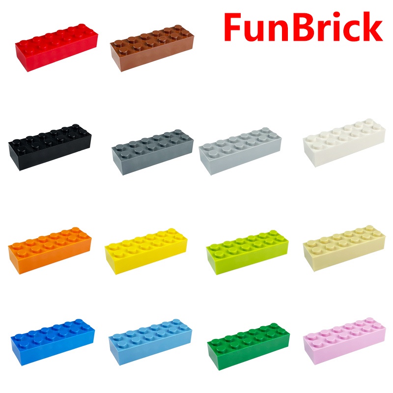 [Funbrick] 50pcs Brick 2x6 2456 Compatible with Famous Brand Building ...