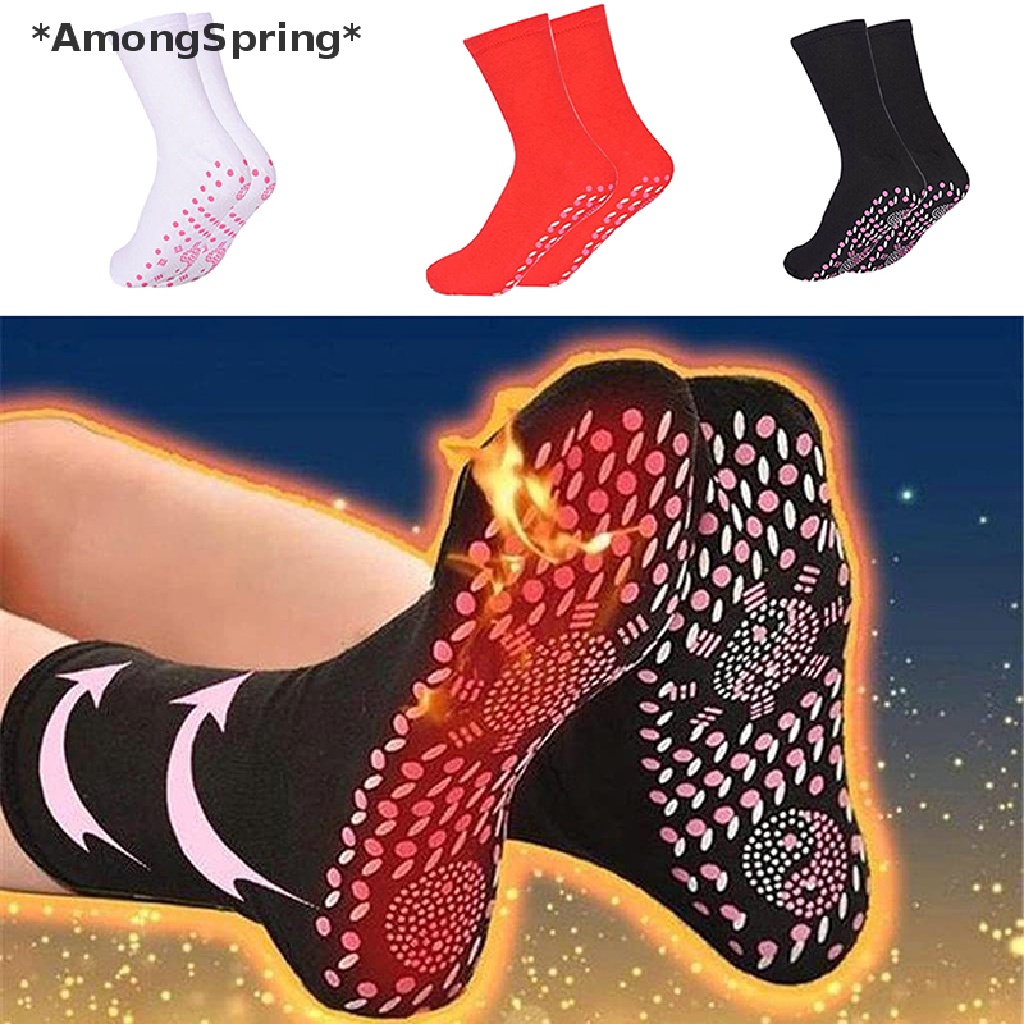 [[AmongSpring]] Unisex Self-Heating Health Care Socks Tourmaline ...