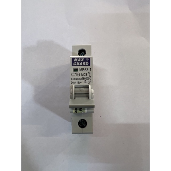 [SIRIM APPROVED] MAXGUARD MCB 1 POLE MCB 6A 10A 16A 20A 32A Miniature Circuit Breaker | Shopee ...