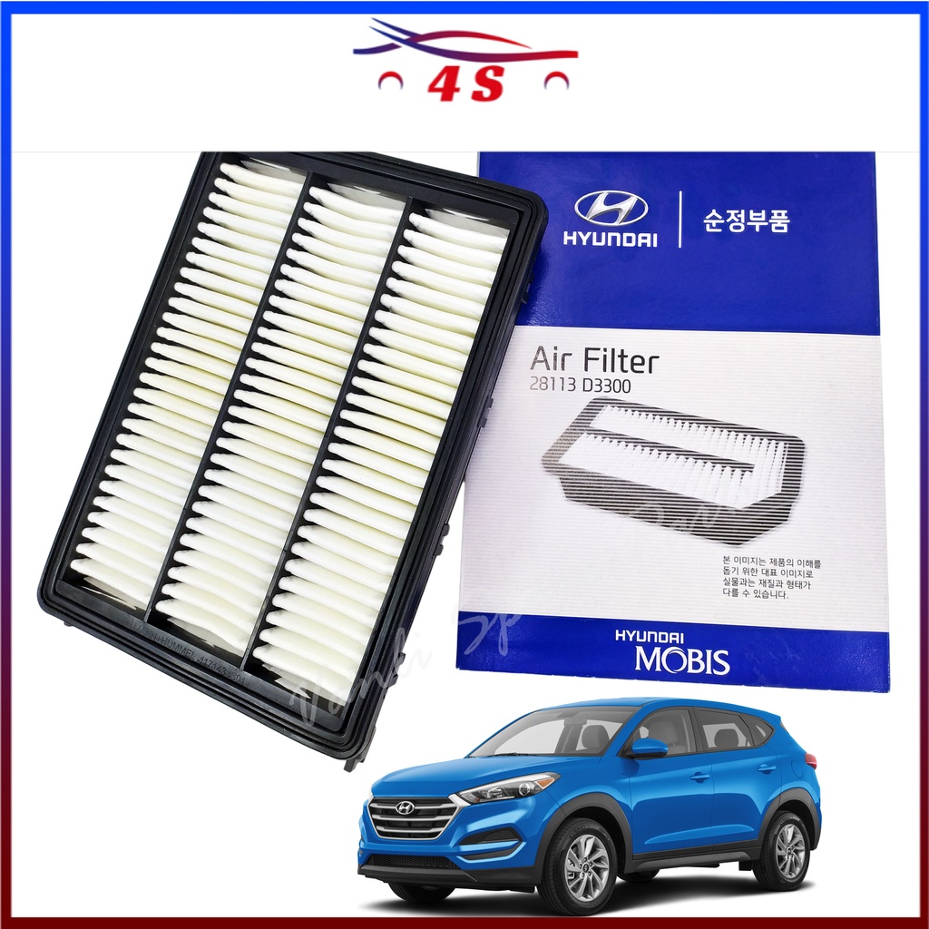 Hyundai Genuine Air Filter for Hyundai Tucson TL 2.0cc - 28113 D3300 ...