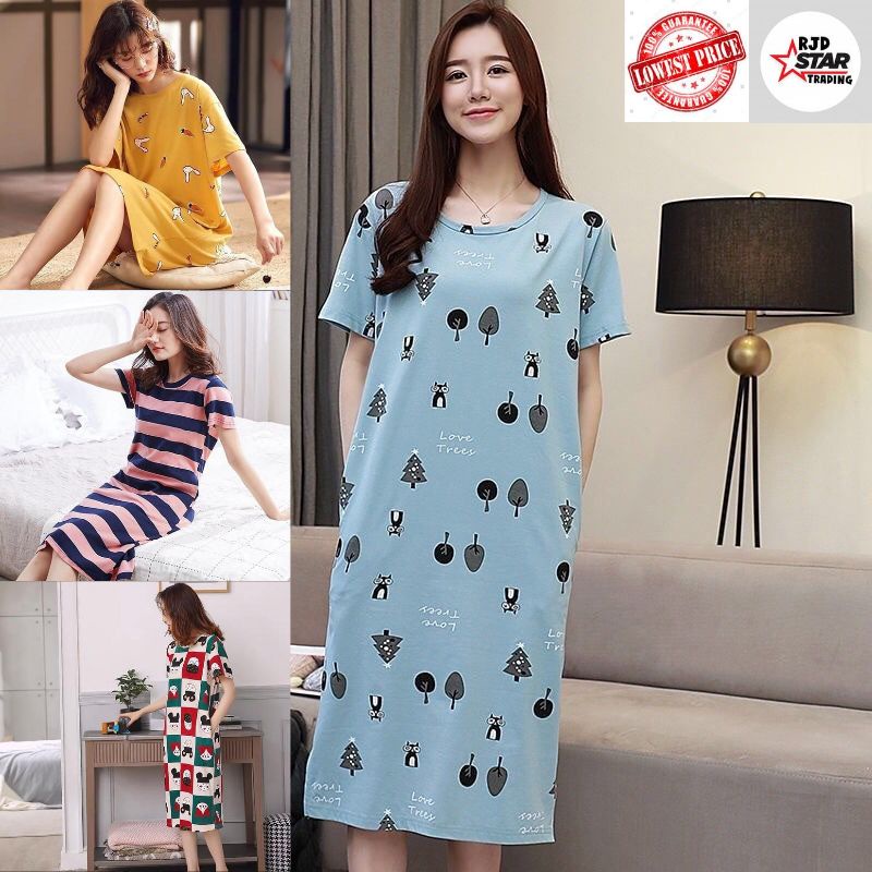(Murah)Womens pyjamas Plus Size Dress Pyjamas Sleepwear Pajamas ...