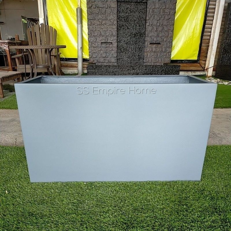 RUDI PB4 Matte Extra Large Fiberglass Planter Box Garden Flower Pot ...