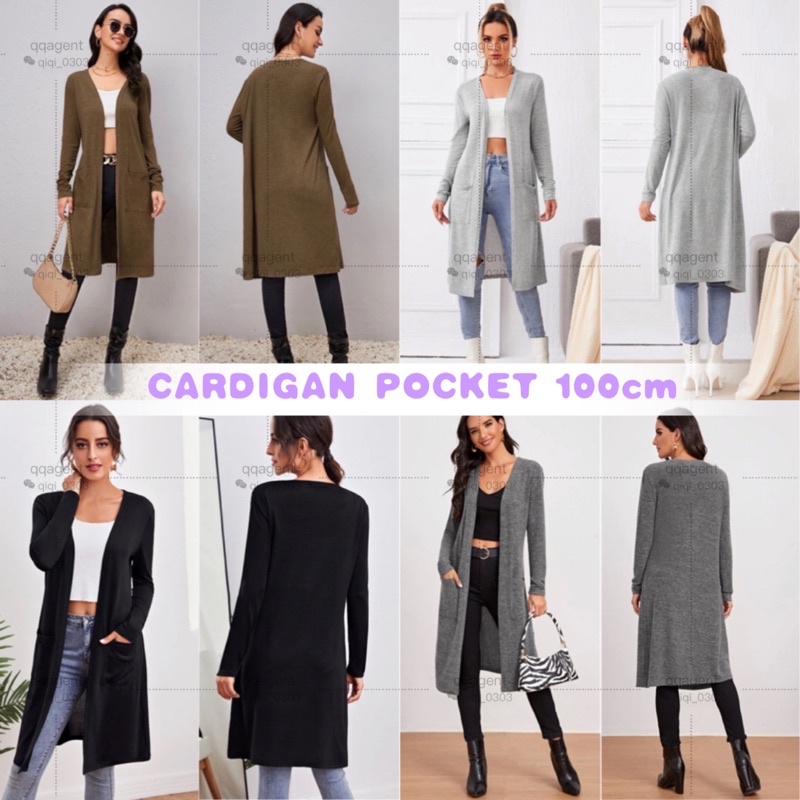 CARDIGAN POCKET 100cm(FREESIZE) | Shopee Malaysia