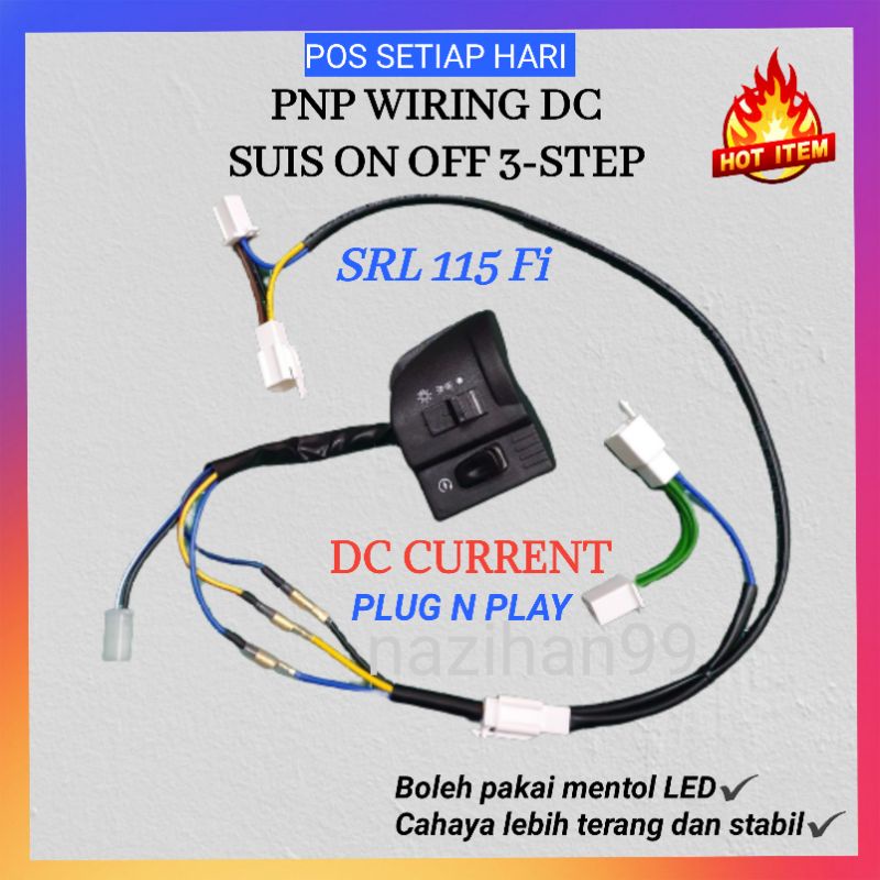 🔥 PNP (Wiring DC) SRL 115 Fi Wiring Suis On Off 3 Step (RH) Lagenda ...