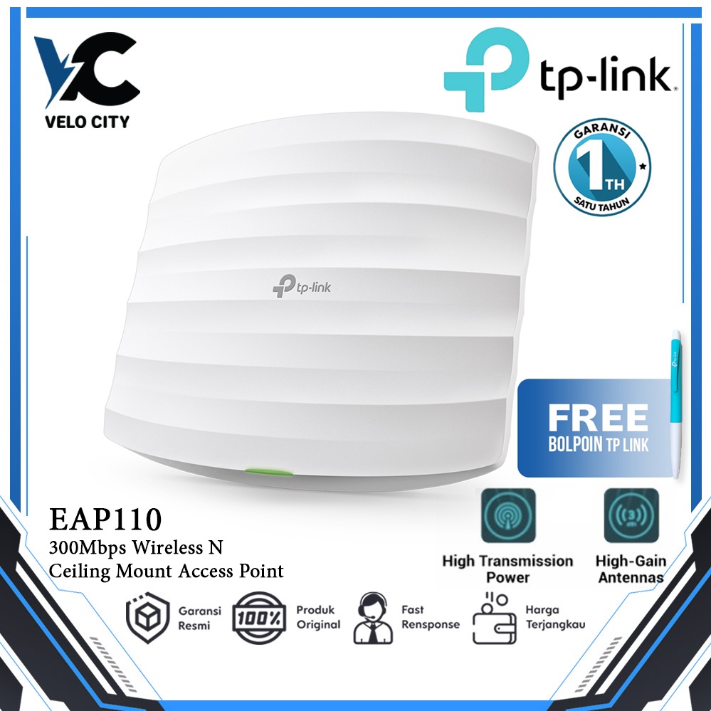 Tp Link Eap 110 300mbps Wireless N Ceiling Mount Access Points Tl