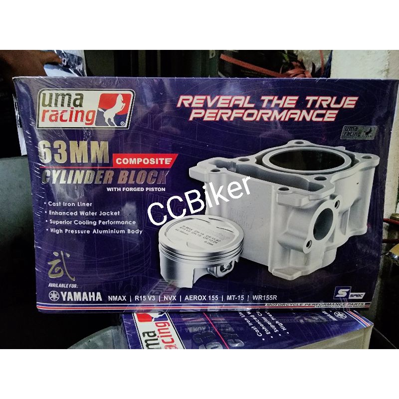 Uma Racing Cylinder Block 63mm Composite with Piston Forged Y16ZR Y16 ...