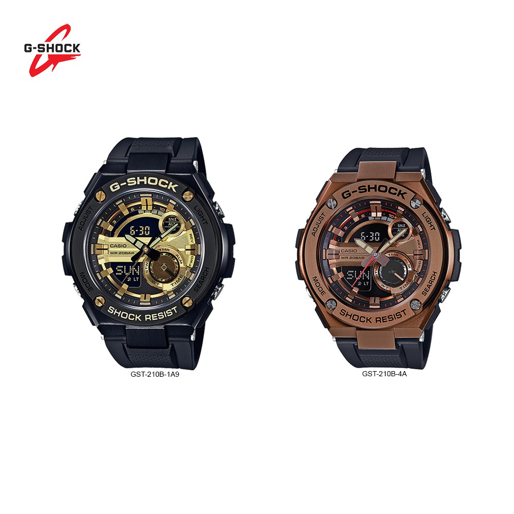 Casio G-Shock GST-210B Analog-Digital Combination Watches (100% ...