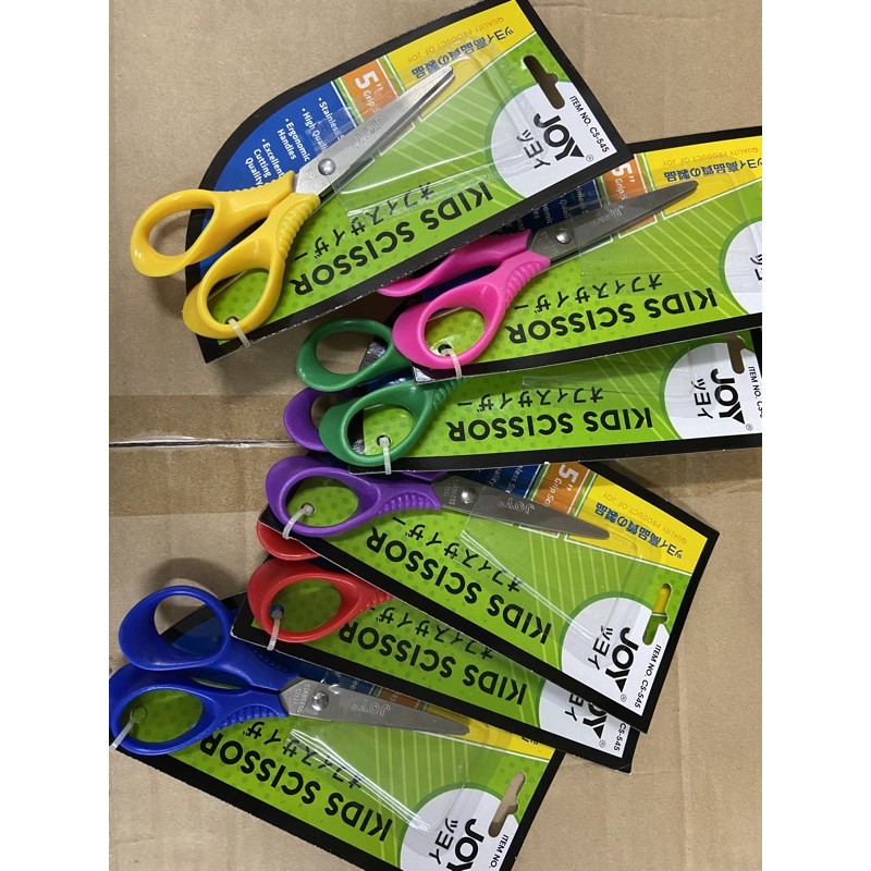 Student/ Kids Scissors 5 inches Round/ Blunt Tip Assorted Colors ...