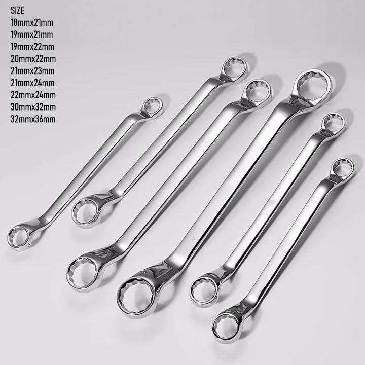 Stainless Steel Spanar Double Offset Ring Spanner Wrench Square Bolt ...