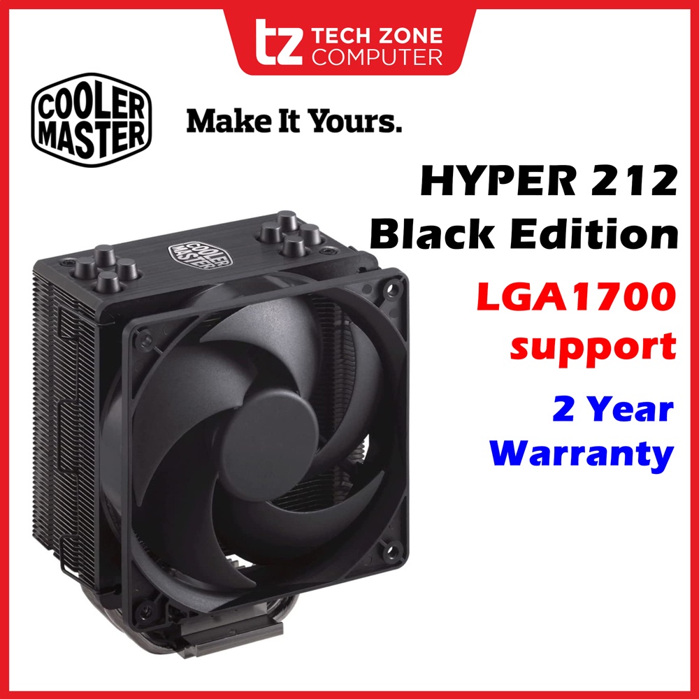 Cooler Master Hyper 212 Black Edition with LGA1700 (NEW PACKAGING) RR ...