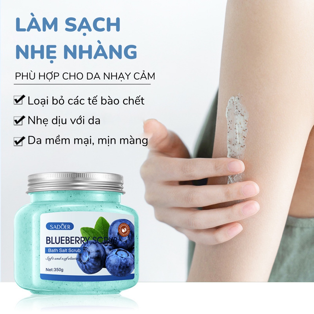 Sadoer Fruit Extract Body Scrub Bath Salt 350g - Deep Cleans, Removes Dead Cells And Moisturizes ...