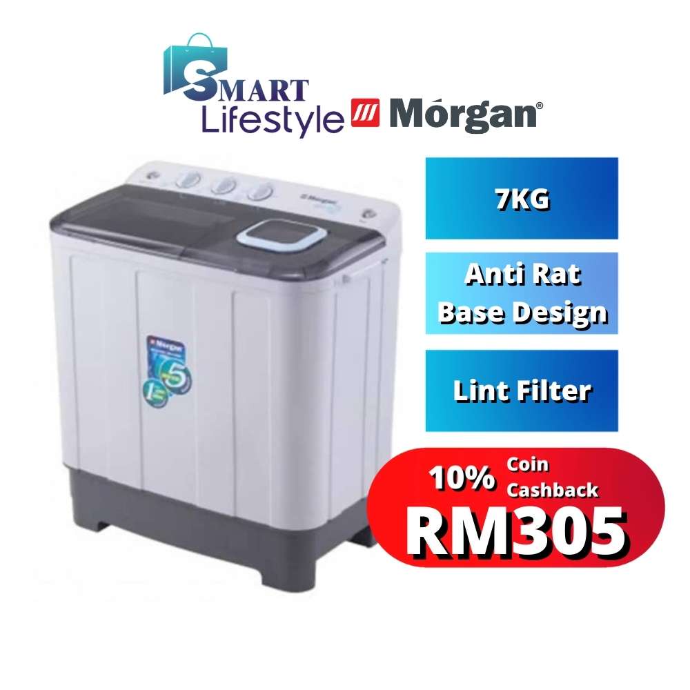 Morgan Semi Auto Washing Machine (7kg) MWM-1370SA | Shopee Malaysia