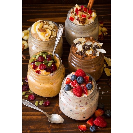 OVERNIGHT OATS PREMIX STOCK SEBULAN 30HARI | Shopee Malaysia